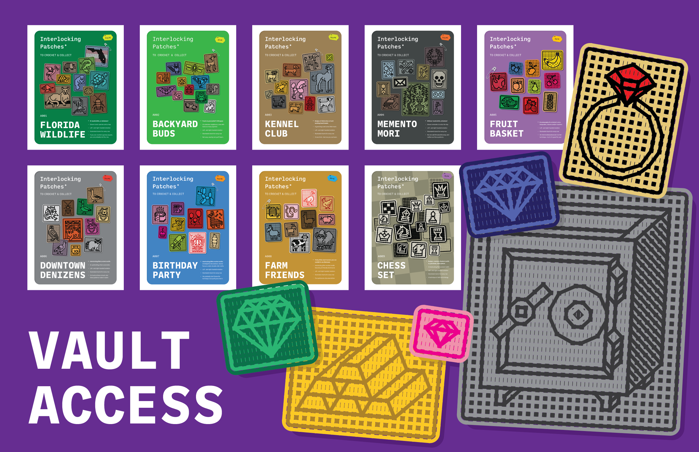 Interlocking Patches to Crochet & Collect